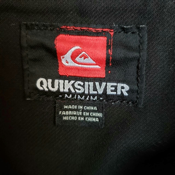 Quiksilver | Jackets & Coats | Mens Quicksilver Black Button Down Shirt ...